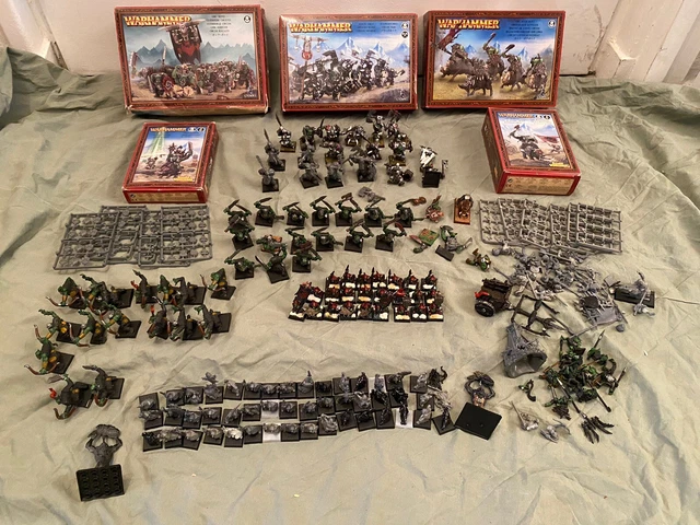 WARHAMMER 150 FIGURES Army Orc Goblin Goblin Army Bitz Ork Oldhammer ...