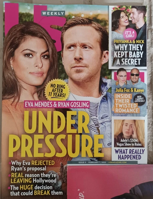 US WEEKLY MAGAZINE February 7, 2022 Eva Mendes & Ryan Gosling, Adele £6 ...
