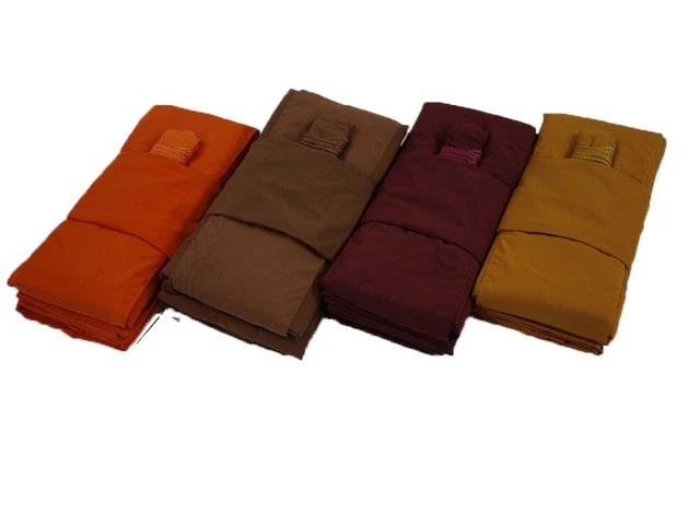 THE BUDDHIST MONKS robe set 7 pc krak dum color masline cloth size 2.20 ...