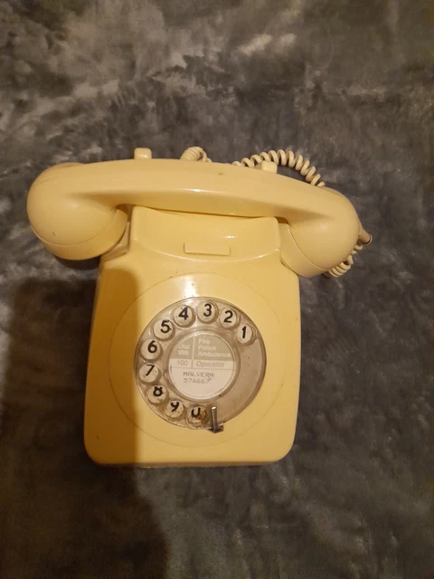 VINTAGE RETRO 1980S Telephone Cream 8746 D £19.99 - PicClick UK
