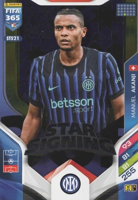 PANINI FIFA 365 2026 STS21 Star Signing Manuel Akanji Inter Milan £0.87 ...