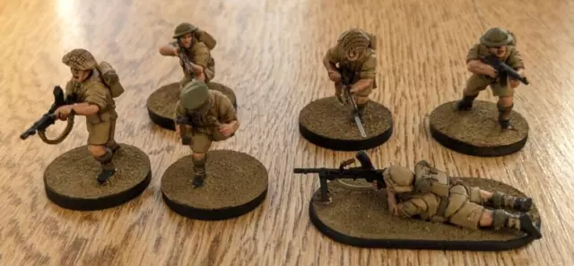 PRO PAINTED BRITISH SAS Squad BOLT ACTION Warlord Games North Africa ...