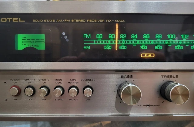 RARE VINTAGE ROTEL RX-400A amp / receiver with Phono Stage (read desc ...