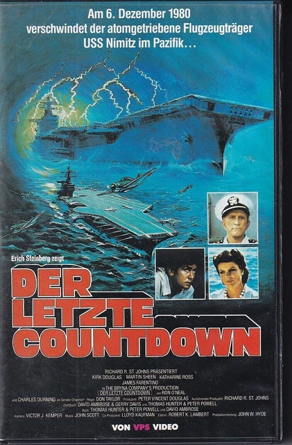 DER LETZTE COUNTDOWN - VHS Kassette Video Film - VPS - Martin Sheen #1 ...