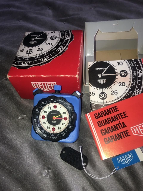 HEUER ROADMASTER RALLY Timer Stopwatch Air Cooled Porsche vintage ...
