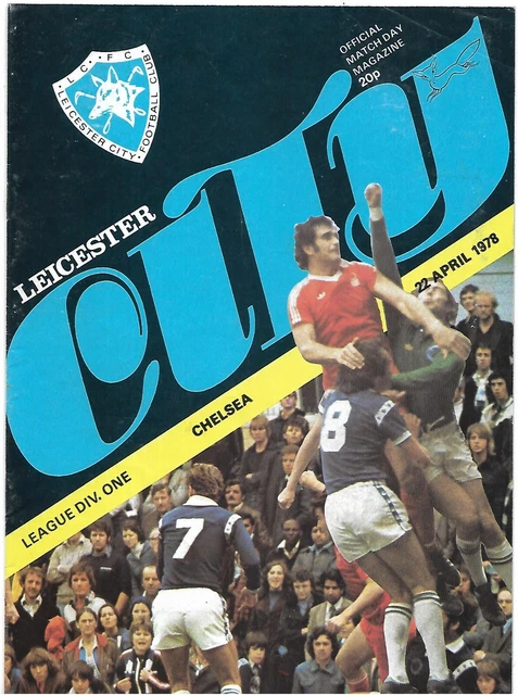 LEICESTER CITY V CHELSEA 26th APRIL 1980 (FREE POST IN THE UK) DATE ...