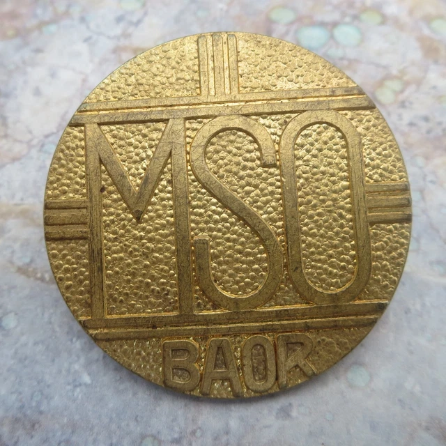 THE BAOR MSO Mixed Service Organisation British Army of the Rhine Hat ...