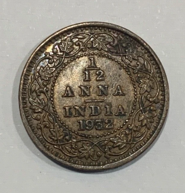 1932 BRITISH INDIA 1/12 Anna - George V Coin $6.64 - PicClick AU