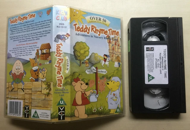 TEDDY RHYME TIME - Adventures In Nursery Rhyme Land - Vhs Video £17.99 ...