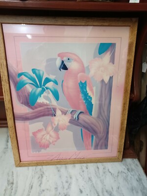 Vintage Andy Mack Nautical Ocean Big Fish Eats Little Fish /Pelican ...