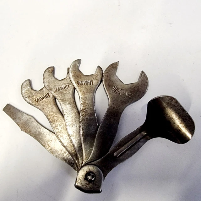 VINTAGE LINCO MULTI Tool Spanner Set Screwdriver Tyre Lever Old Bicycle ...