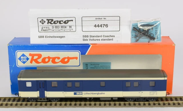 ROCO HO 44476 Bls Baggage Coach Nem Close Couplings Unused Detailing ...