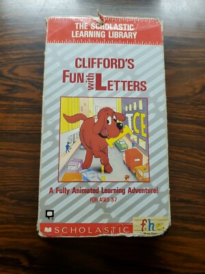 CLIFFORD’S FUN WITH Letters (VHS 1988) TESTED-RARE VINTAGE Scholastic ...