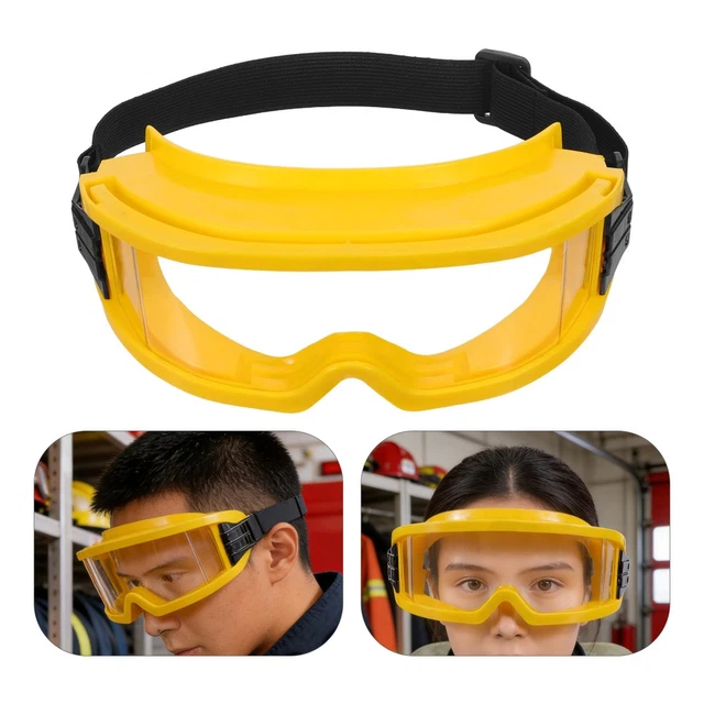 FIRE SAFETY GOGGLES - Anti-Fog, Anti-Scratch Goggles with Adjustable ...