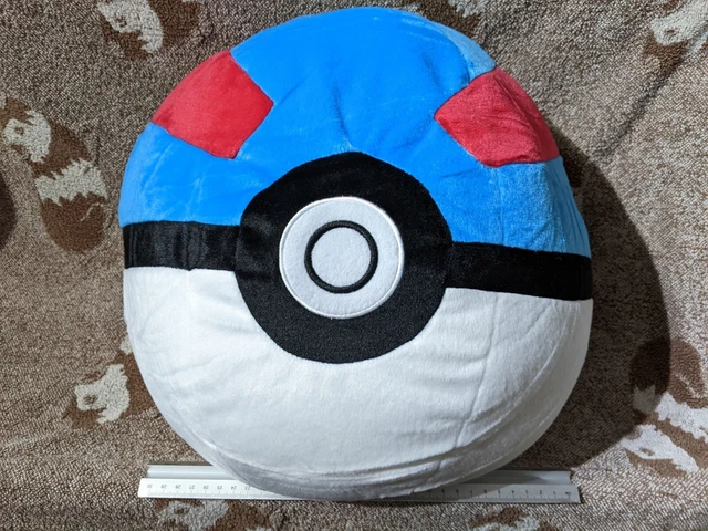 HUGE POKEBALL (GREAT Ball) Pokémon Plush Kids Gift Nintendo Video Game ...