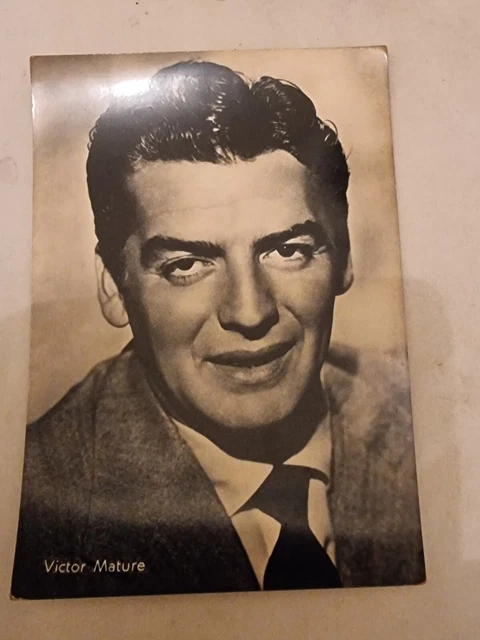POSTCARD. ACTOR ACTRESS. Victor Mature. 1960s. Vintage $8.00 - PicClick AU