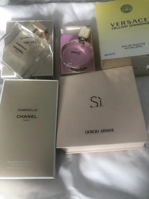 CHANEL VERSACE SI Empty Perfume Box/Bottle bundle Original Packaging £1 ...