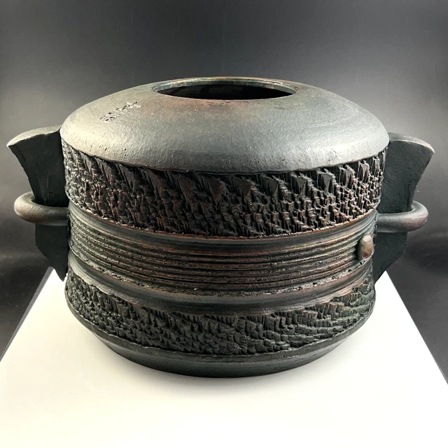 VINTAGE RON ARTMAN Art Pottery 12" Vessel Vase - Signed £378.37 ...