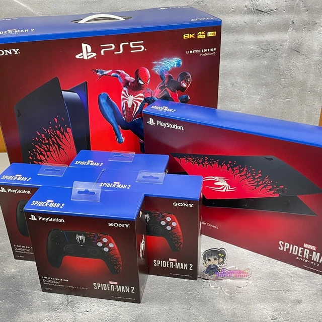 PS5 MARVEL'S SPIDER-MAN 2 Limited Edition DualSense Controller Console ...