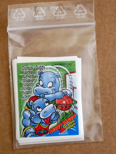 KPL.-SATZ FERRERO HANUTA/DUPLO Sticker Happy Hippo Dream Team EUR 8,00 ...