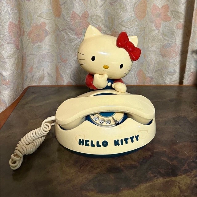 HELLO KITTY DIAL Telephone Retro Vintage 1980 SANRIO Working £157.07 ...