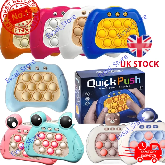 POP PUSH IT Game Controller Bubble Sensory Fidget Toy Electronic Whack ...