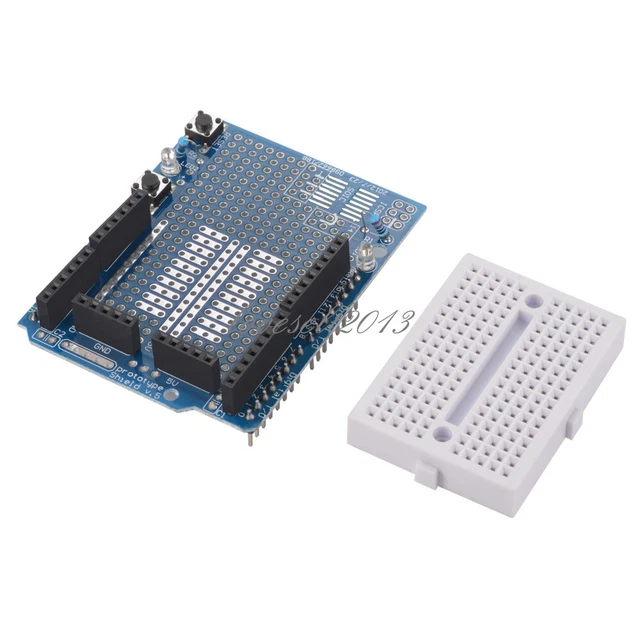 ATMEGA328P R3 PROTOTYPE Shield ProtoShield + Mini Breadboard For ...
