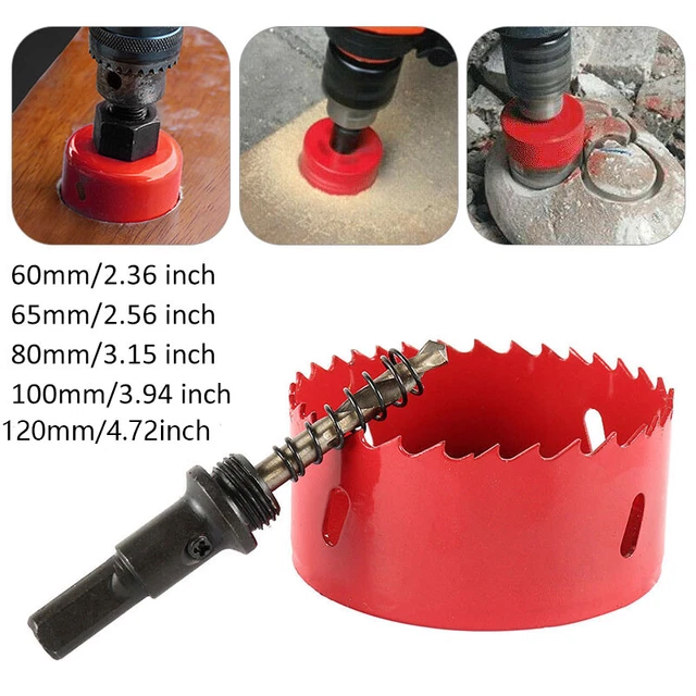 METALL DRILL BIT Hex Shank Hole Saw Stainless Steel Metal Alloy Cutter 80mm Hot £9.59 - PicClick UK
