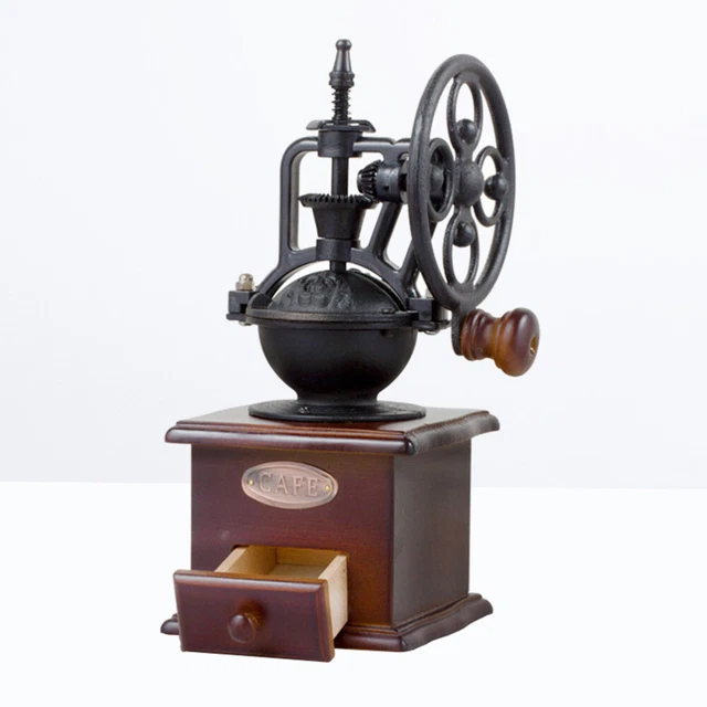 MANUELLE KAFFEEMÜHLE ANTIKE Gusseisen Hand Kurbel Kaffee Mühle Vintage Stil EUR 36,20 - PicClick DE