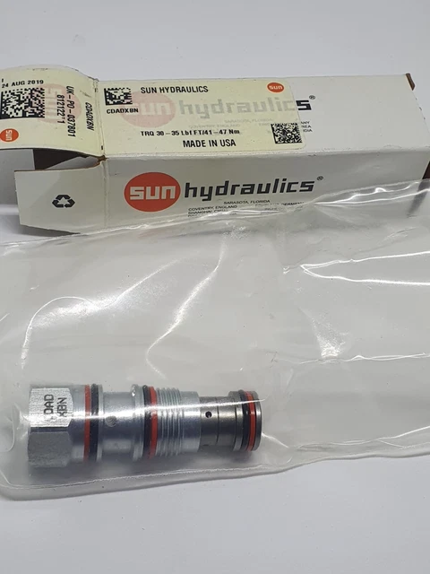 SUN HYDRAULICS TRQ 30 - 35 Lbf FT/41-47 Nm CDADXBN VALVE £36.99 ...