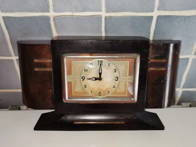 OLD & RARE BAYARD Art Deco table clock made in France circa 1930 $177. ...