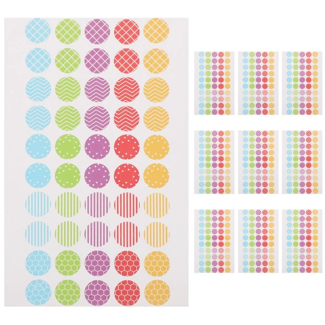 10 SHEETS PAPER Reinforcement Stickers Hole Binder Punch Protector $20. ...