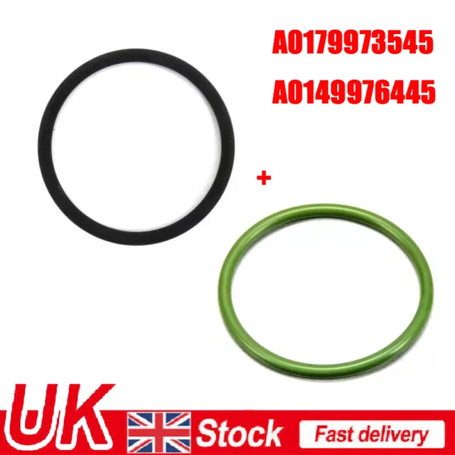 MERCEDES OM642 GREEN & Black Turbo Seal O Rings A0179973545 A0149976445 ...