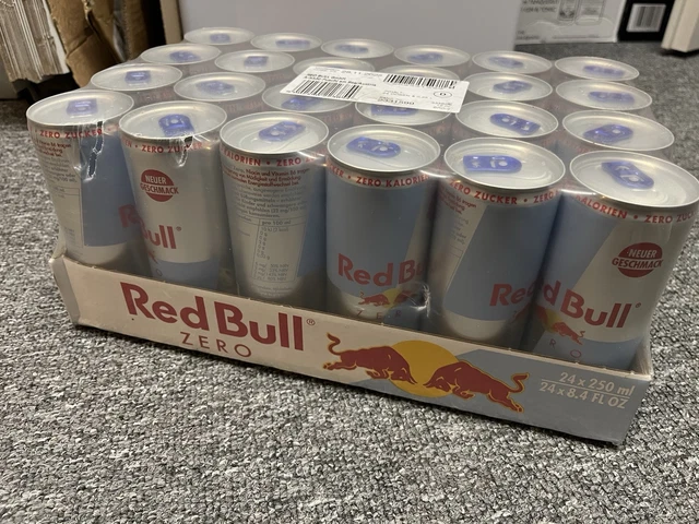 24 X RED Bull Zero Zucker Zero Kalorien Energy Drink, inkl. 6 € Pfand ...