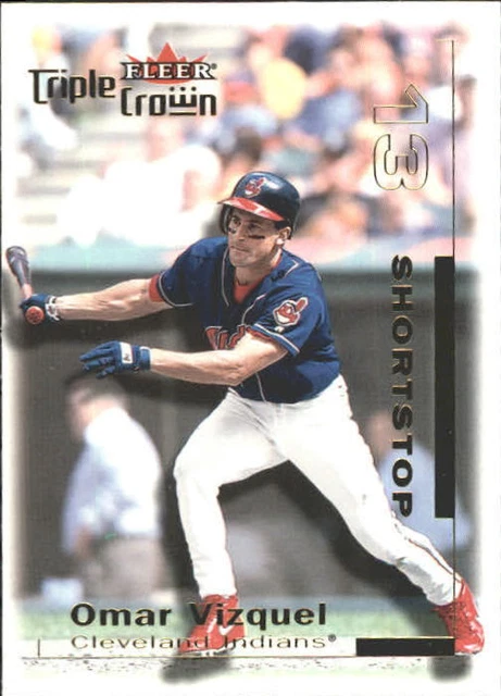 CARTE DE BASEBALL Fleer Triple Couronne 2001 #191 Omar Vizquel EUR 1,66 ...