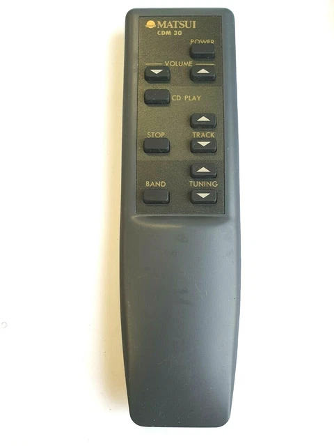 GENUINE ORIGINAL MATSUI CDM 30 Midi Hi-Fi Stereo System REMOTE CONTROL ...