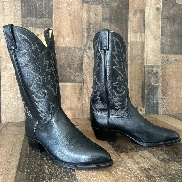 DAN POST 110 J Black Western Extra Wide Cowboy Boots Mens 9 EW £124.14 ...