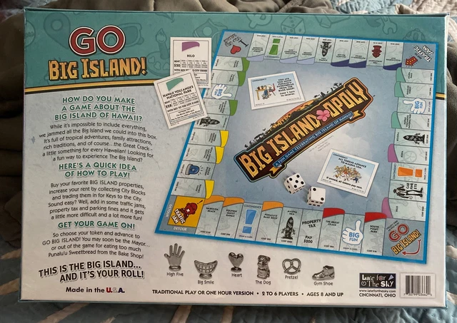 LIMITED HAWAII BIG Island Opoly Hawaiian Monopoly Board Game Brand New ...