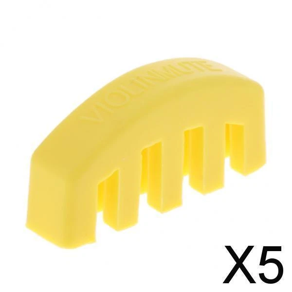 5X VIOLON UNIVERSEL En Caoutchouc Sourdine Sordine Jaune EUR 9,17 ...