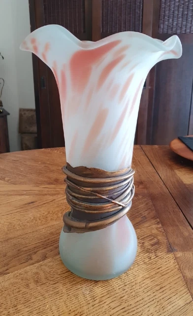 BEAU VASE MADY Benson Alchemy En Pate De Verre Ornée De Cuivre? EUR 70 ...