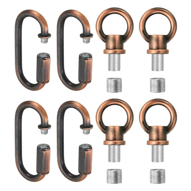 4 PACK M10 Lifting Eye Nut Kit, Bolt Screw Ring, 44 lbs Red Bronze $24. ...