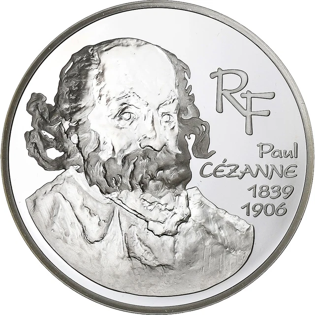 [#198621] FRANCE, 1-1/2 Euro, Paul Cézanne, 2006, Paris, Silver, MS, KM ...