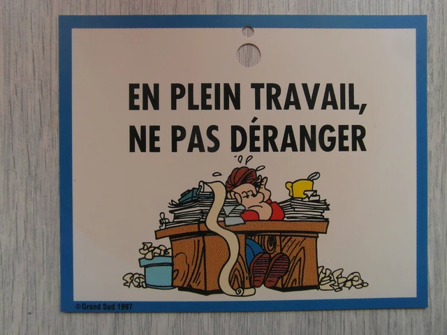 PANCARTE HUMOUR PLASTIFIÉE - fonctionnaires EUR 1,50 - PicClick FR