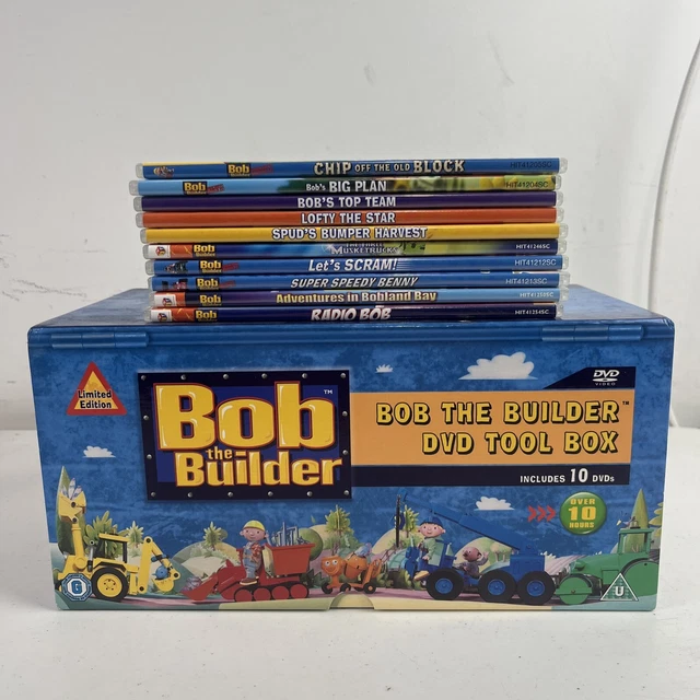 BOB THE BUILDER DVD Tool Box includes 10 DVDs Boxed set Limited Edition ...