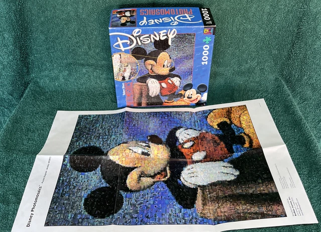 DISNEY MICKEY MOUSE Photomosaics 1000 Piece Puzzle & Poster Robert ...