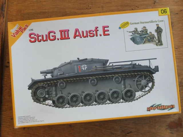 DRAGON CYBER-HOBBY 9106 - German Stug Iii Ausf.e And Crew Pack - 1/35 ...