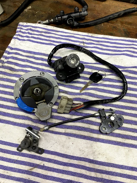 NINJA 300 / Z300 Lock Set Key Ignition Barrel Tank Cap Seat Lock $50.00 ...