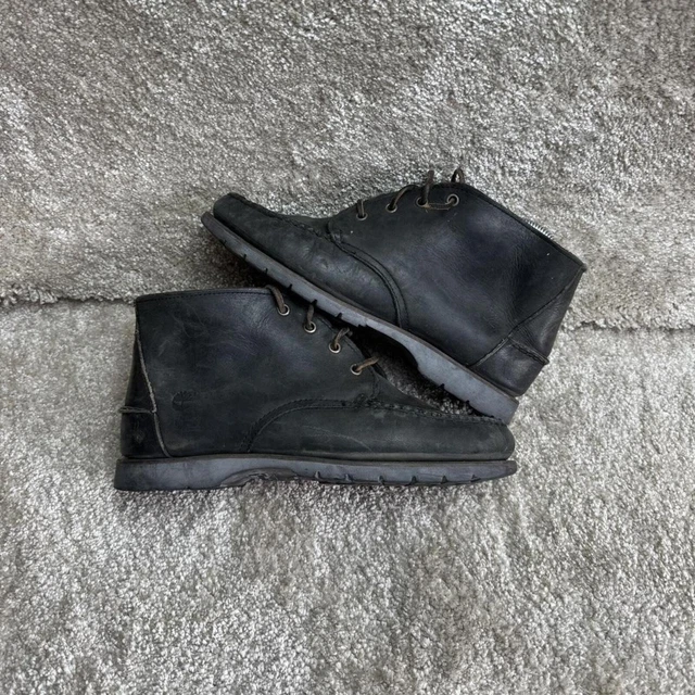 TIMBERLAND LEATHER VINTAGE 90s Boots Black UK7 SKU M90 £42.30 - PicClick UK