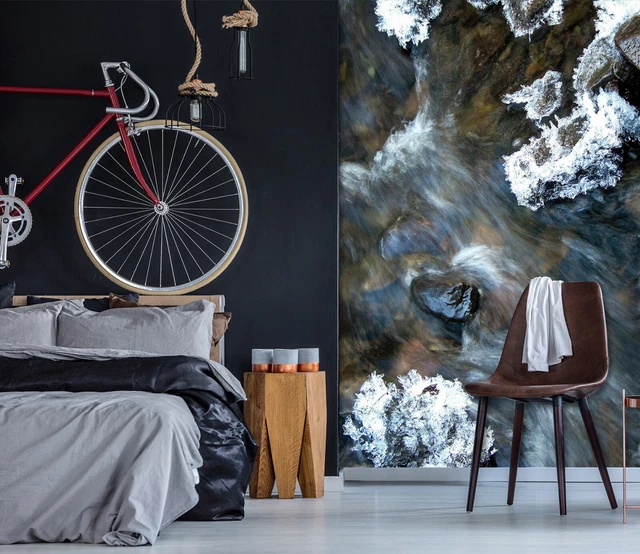 3D WINTER WATER Flow 9829 Wall Paper Wall Print Decal Deco Wall Mural ...