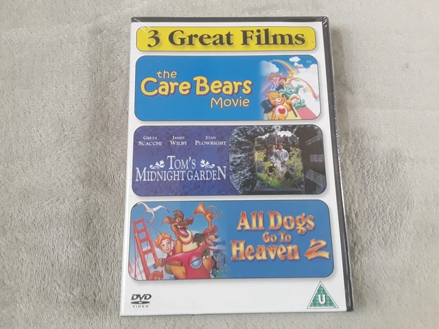 THE CARE BEARS Movie/All Dogs Go to Heaven 2/Toms Midnight Garden DVD ...